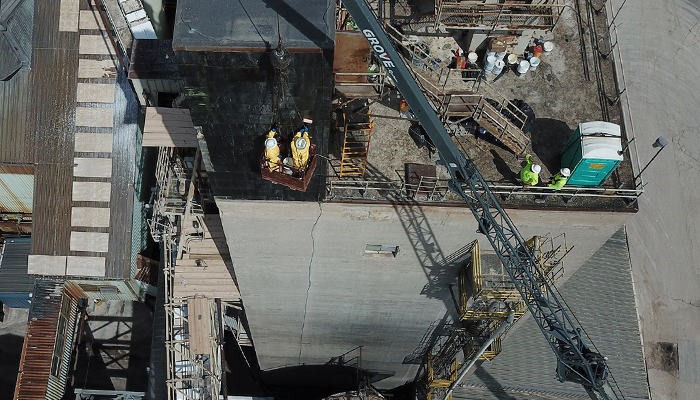 Ten Story Elevator Shaft Retrofit | Delta Structural Technology Reaching New Heights | Delta ...